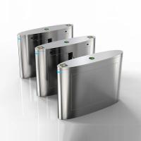 China 304 Grade Stainless Steel Access Control Turnstile Flap Barrier AC220V 50HZ for sale