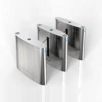 China 304 Grade Stainless Steel Access Control Turnstile Flap Barrier AC220V 50HZ for sale
