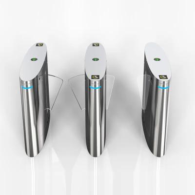 China 304 Grade Stainless Steel Access Control Turnstile Flap Barrier AC220V 50HZ for sale