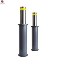 China IP67 Retractable Parking Hydraulic Rising Bollards 3s To 6s for sale