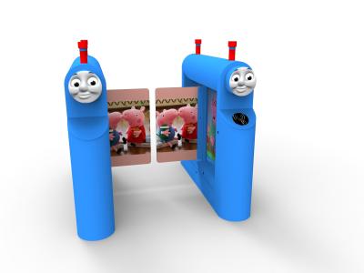 China Bidirectional Amusement Park Turnstiles Access Control System 120W for sale