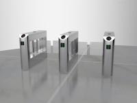 China Automatic SUS304 Electronic Swing Barrier Turnstile Gates For Subway for sale