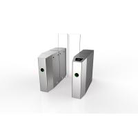 China DC 24V Sliding Gate Turnstile Retractable Flap Barrier 30 Person Per Minute for sale