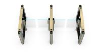 China Acrylic Glass Barrier Office Building Speed Lane Gate Turnstiles 1600R/Min for sale