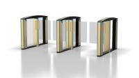 China Acrylic Glass Barrier Office Building Speed Lane Gate Turnstiles 1600R/Min for sale