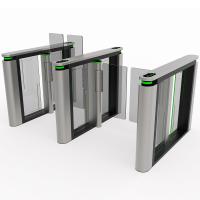 China Floor Mounted Speed Lane Gate Turnstile Quick Pass Pedestrian Swing Gate for sale