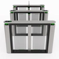China Floor Mounted Speed Lane Gate Turnstile Quick Pass Pedestrian Swing Gate for sale