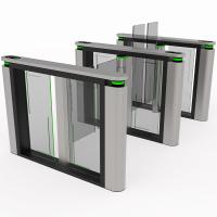 China Floor Mounted Speed Lane Gate Turnstile Quick Pass Pedestrian Swing Gate for sale