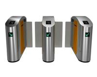 China Acrylic Glass Full Height Sliding Turnstile Barrier Gate 24VDC for sale