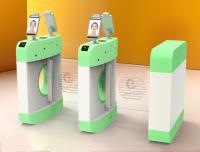 China Children TCP / IP Automatic Flap Barrier Turnstile Door Pedestrian Anti Pinch for sale