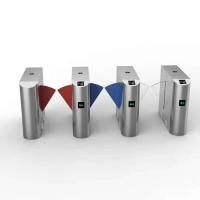 China LED Light Single Lane Flap Barrier Automatic Pedestrian for sale