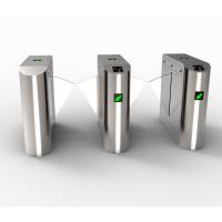 China LED Light Single Lane Flap Barrier Automatic Pedestrian for sale