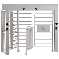 China Outdoor Anti-Rust 304/316 Stainless Steel Tourniquet Access Control Full Height Handicap Turnstile Gate for sale