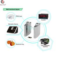 China Automatic Pedestrian Entrance Barrier Access Systems ESD Flap Barrier Turnstile for sale