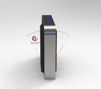 China New Design Pedestrian Flap Turnstile Access Control Entry Systems With Card Reader For Building Office for sale