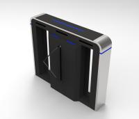 China New Design Pedestrian Flap Turnstile Access Control Entry Systems With Card Reader For Building Office for sale