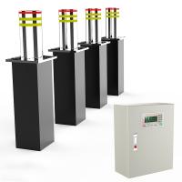 China Retractable Hydraulic Rising Bollard for Security Rise Height 600mm-1200mm Thickness 6mm for sale