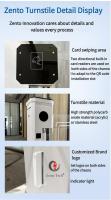China Full Automatic Swing Barrier Turnstile RFID SUS304 for Supermarket for sale