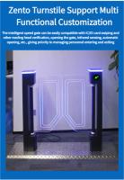 China Full Automatic Swing Barrier Turnstile RFID SUS304 for Supermarket for sale