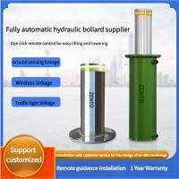 China Fully Automatic Hydraulic Bollard Electric Remote Control Community Anti-Collision Isolation Pile Warning Bollard Pile Roadblock for sale