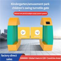China Zento Kid Swing Turnstile Barrier Gate with SUS 304 1.5mm Thickness for sale