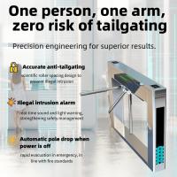 China OEM/ODM Slim Profile Swing Gate Turnstile with Face Recognition RFID Card Access Control 1 Million Swings Life for sale