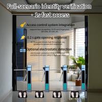 China OEM/ODM Slim Profile Swing Gate Turnstile with Face Recognition RFID Card Access Control 1 Million Swings Life for sale
