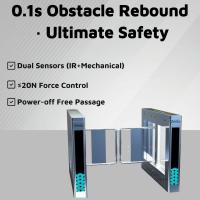 China Zento Space-Saving Swing Gate Turnstile with 0.8s Fast Passage 99.9% Accurate Recognition and 360° Safety Protection for sale