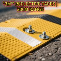 China CE/ISO Certified Speed Bump Kit Weatherproof Rubber Traffic Calming Device for Warehouse/School Zone for sale