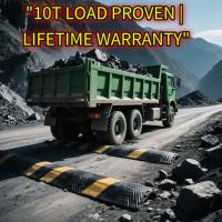 China CE/ISO Certified Speed Bump Kit Weatherproof Rubber Traffic Calming Device for Warehouse/School Zone for sale