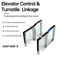 China ZT-948 Pedestrian Access Speed Lane Turnstile Gate and Elevator Control Linkage Solution for sale