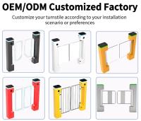 China Stainless Steel Swing Barrier Turnstile with RS485/TCP/IP for sale