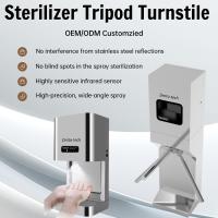 China Zento Tripod Turnstile Gate with Hand Disinfection, 30-45 PPM, IP54 for sale
