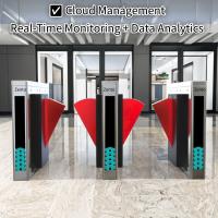 China Stainless Steel 304 Flap Barrier Turnstile 1200x300x1000mm for sale