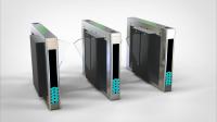 China Stainless Steel 304 Flap Barrier Turnstile 1200x300x1000mm for sale