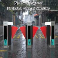 China Stainless Steel 304 Flap Barrier Turnstile 1200x300x1000mm for sale