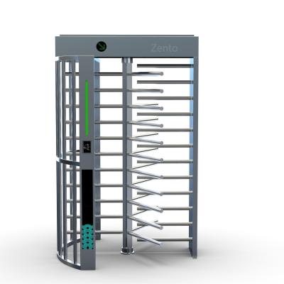 China Zento Optical Full Height Turnstile with Bidirectional Access Control in SUS304/316 for 30-45P/Min Speed for sale