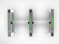China Speed Gate Turnstile 45-65 People/Min with 1.5mm Stainless Steel Frame for sale