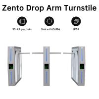China Zento DC12V/AC220V Drop Arm Turnstile with 1400x160x980mm Dimensions and 12 Months Warranty for sale