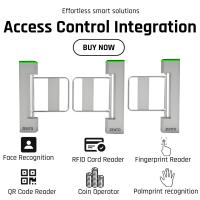 China Bi-Directional Anti-Tailgating Swing Barrier Turnstile with QR Code for Supermarket Access Control for sale