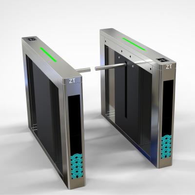China Zento Drop Arm Swing Turnstile with DC12V/AC220V Power Supply 1400x160x980mm Dimension and 12 Months Warranty for sale