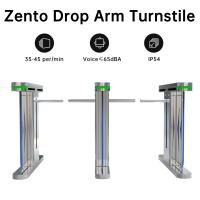 China 55Kg Weight 12V/24V Voltage 500000 Times Mechanical Life Drop Arm Swing Turnstile Access Control Turnstile for sale