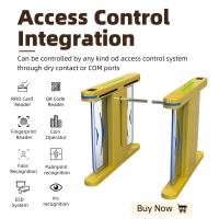 China 55Kg Weight 12V/24V Voltage 500000 Times Mechanical Life Drop Arm Swing Turnstile Access Control Turnstile for sale