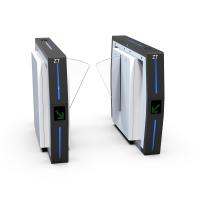 China Custom Anti-Collision PU Double-Layer Flap Barrier Turnstile with AC220V Power Supply and 45 Persons/Min Passing Speed for sale