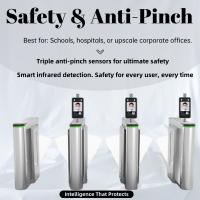 China Heavy-Duty Outdoor IP65 Waterproof Flap Turnstile for Industrial Parks | High-Traffic Secure Access Control for sale