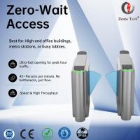 China Heavy-Duty Outdoor IP65 Waterproof Flap Turnstile for Industrial Parks | High-Traffic Secure Access Control for sale