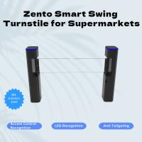 China Zento Factory Direct Automatic  Pedestrian Access Control Swing Gate Turnstile with IR Sensor Anti-tailgating for Theme Park for sale