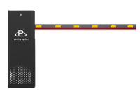 China Smart Cloud Parking System Boom Barrier Gate with LED Warning Light Remote Control Vehicle Access Control Barrier for Commercial Parking Lot for sale