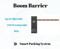 China Smart Cloud Parking System Boom Barrier Gate with LED Warning Light Remote Control Vehicle Access Control Barrier for Commercial Parking Lot for sale