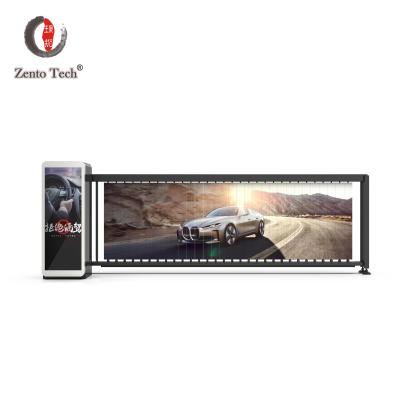 China Zento Smart LED Advertising Boom Barrier Remote Control Parking Barrier Gate for sale